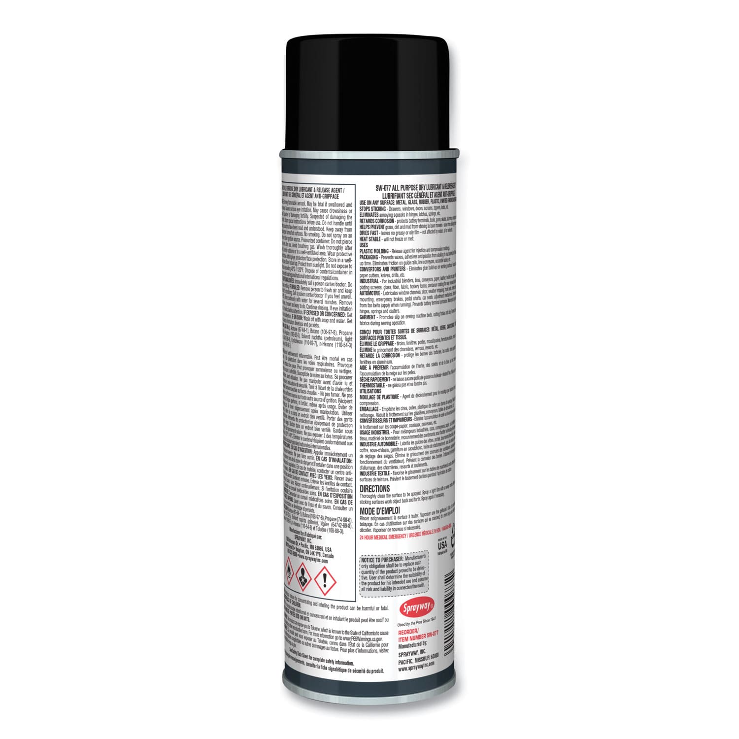 All Purpose Dry Lubricant and Release Agent, 12 oz, Dozen – New England ...
